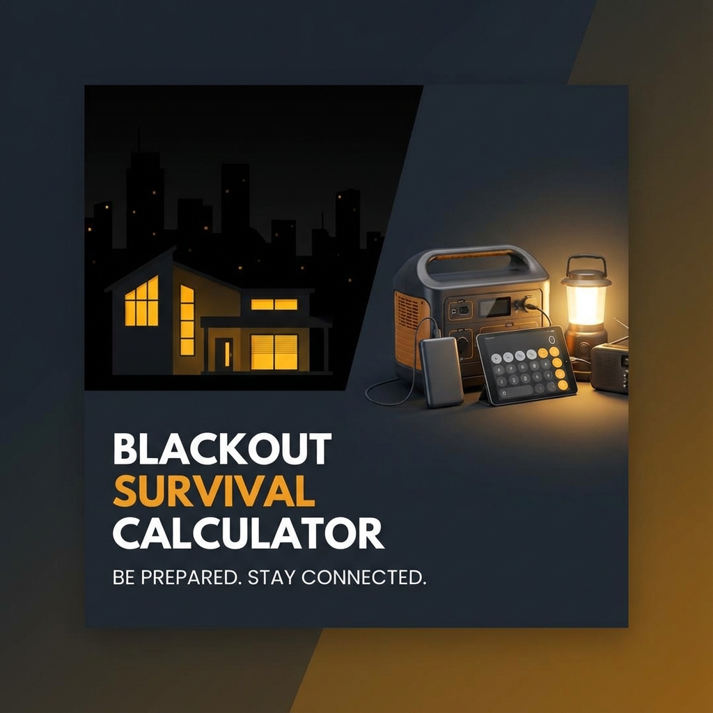 Blackout Survival Calculator - Size Your Backup Power | GreenMetricAI