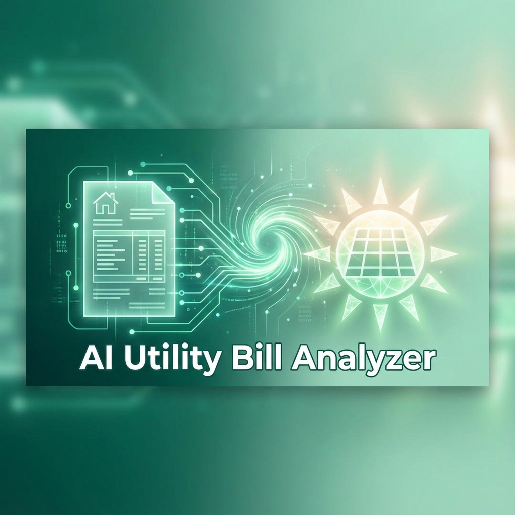 AI Utility Bill Analyzer - Calculate Solar Savings | GreenMetricAI