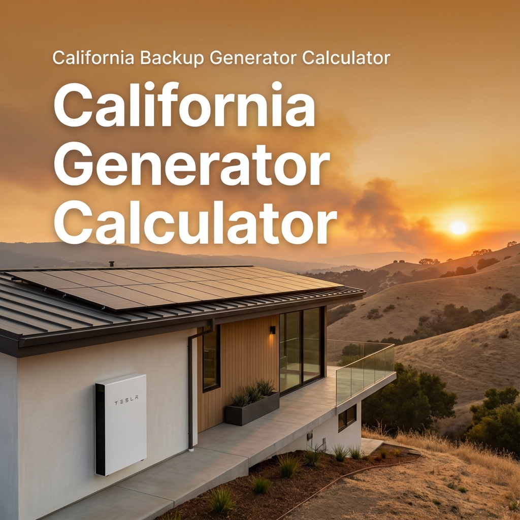 California Generator Guide 2026 | Backup Power Calculator | GreenMetricAI