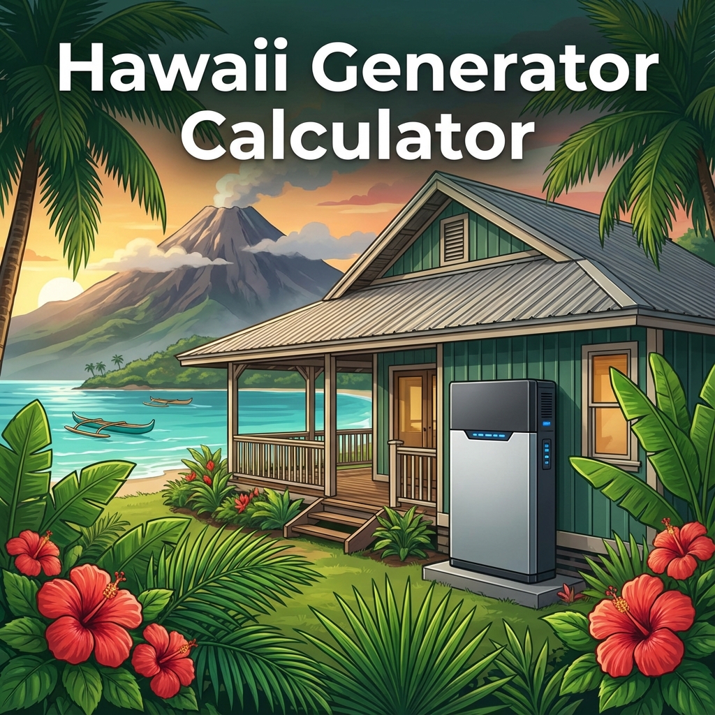 Hawaii Generator Guide 2026 | Backup Power Calculator | GreenMetricAI