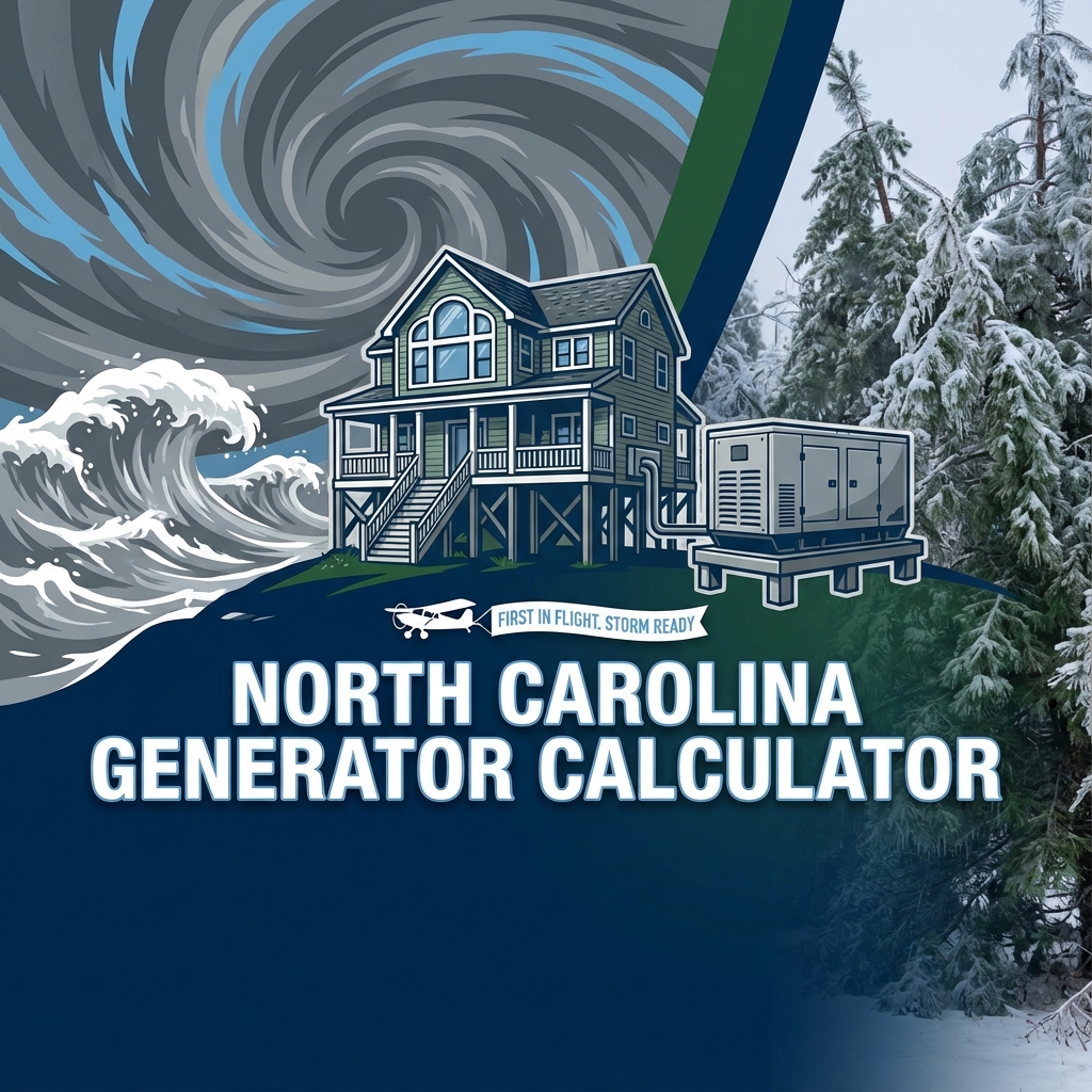 North Carolina Generator Guide 2026 | Backup Power Calculator ...